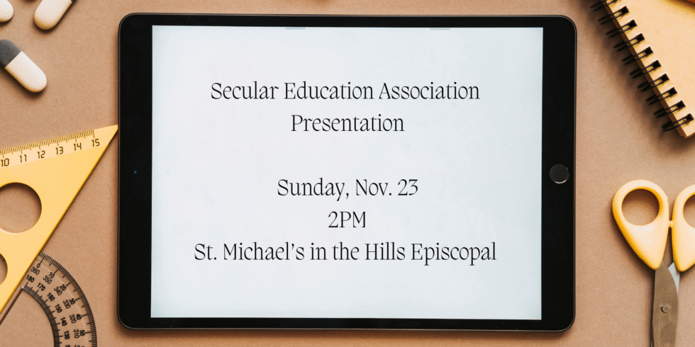 Secular Education Association Presentation | St. Paul's Episcopal ...
